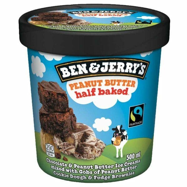 Ben & Jerry’s Peanut Butter Half Baked (8x500ml) Ben & Jerry’s Peanut Butter Half Baked (8x500ml)